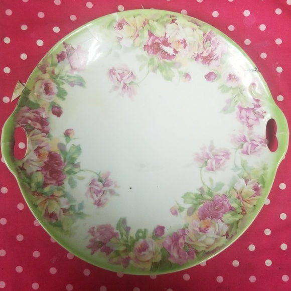 three crown | Accents | Vintage 3 Crown China Floral Serving Plate ...
